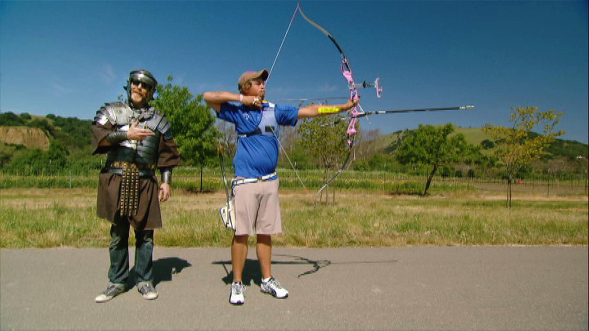 Arrow Machine Gun Aftershow | MythBusters | Discovery